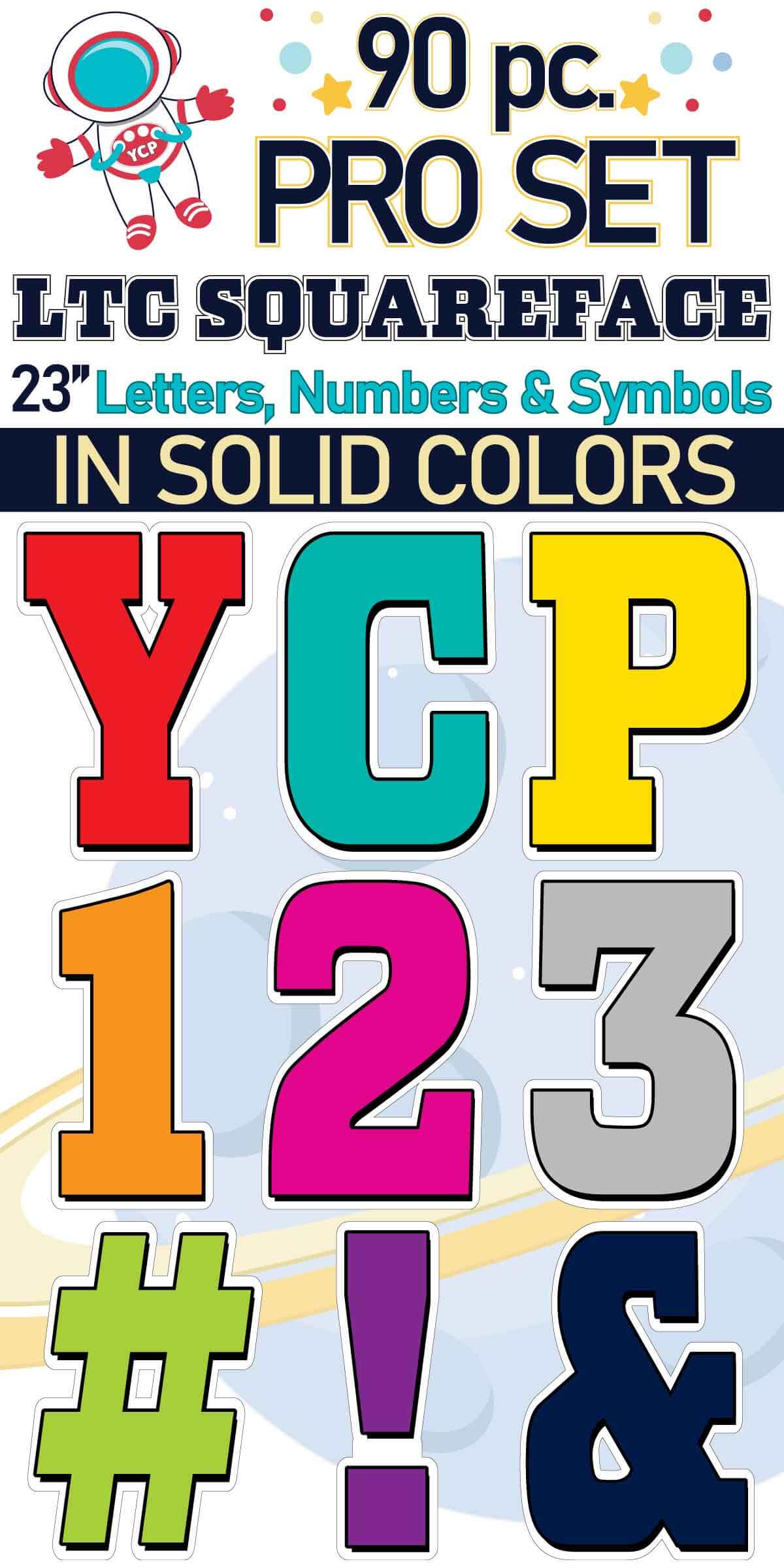 LTC Squareface Font Alphabet Sets